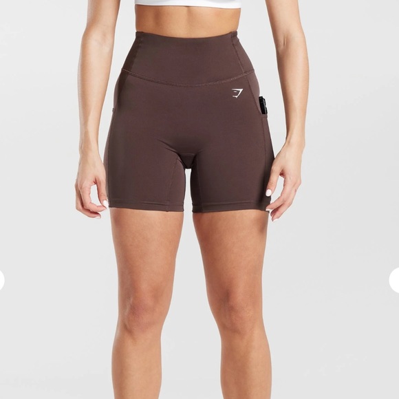 Gymshark Shorts Gymshark Pocket Shorts Chocolate Brown Poshmark
